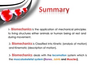 Introduction to biomechanics | PPTX
