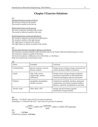 Answers to Exercises for Introduction to Biomedical Engineering (3rd Edition) by Enderle ...