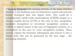 Introduction To Biometrics | PPT