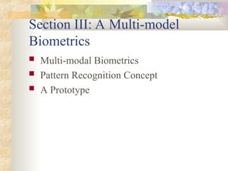 Introduction To Biometrics by muttan.ppt