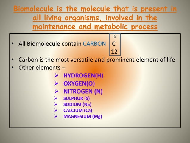 INTRODUCTION TO BIOMOLECULES. It includes detailed notes of ...