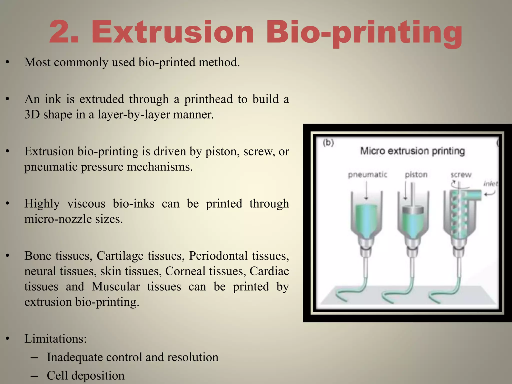 Introduction to 3D Bio-printing | PPTX