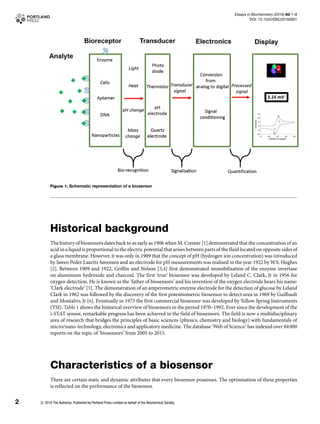 Introduction to biosensors | PDF
