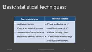 Introduction to biostatistics | PDF