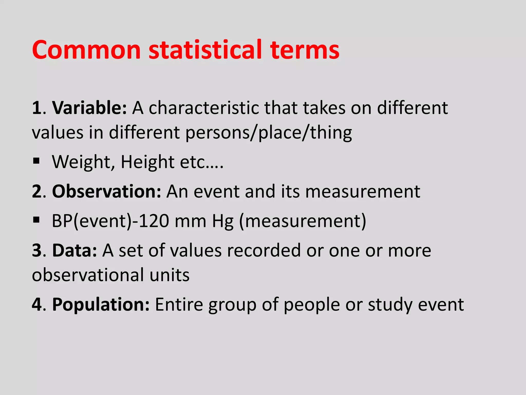 Introduction to biostatistics | PPTX