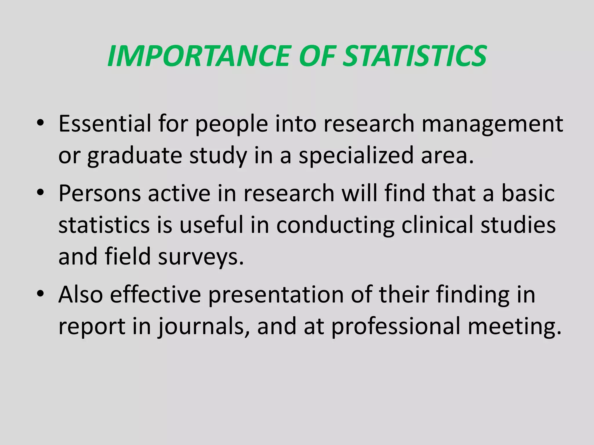 Introduction To Biostatistics Pptx Science