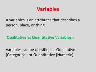 Introduction to biostatistics | PPT