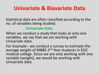 Introduction to biostatistics | PPTX