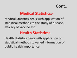Introduction to biostatistics | PPTX