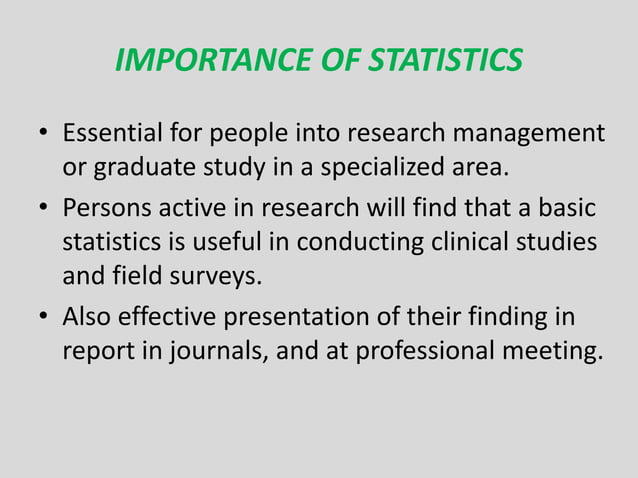 Introduction To Biostatistics Pptx Science
