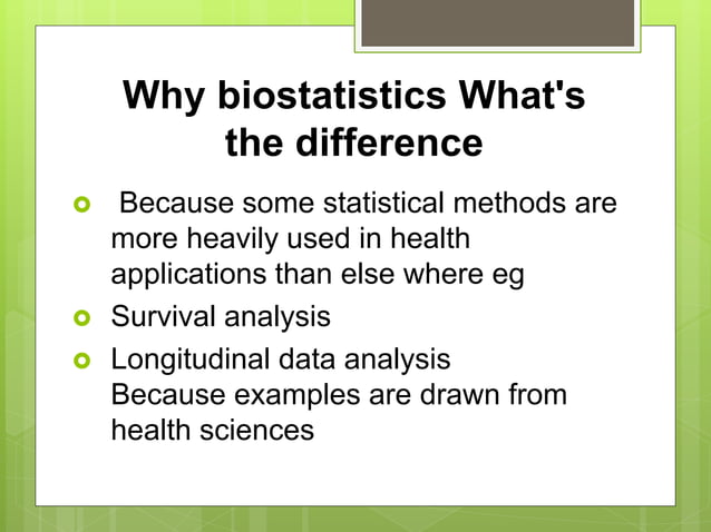 Introduction to Biostatistics.pptx | Science