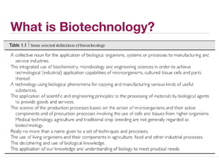 Introduction to Biotechnology | PDF
