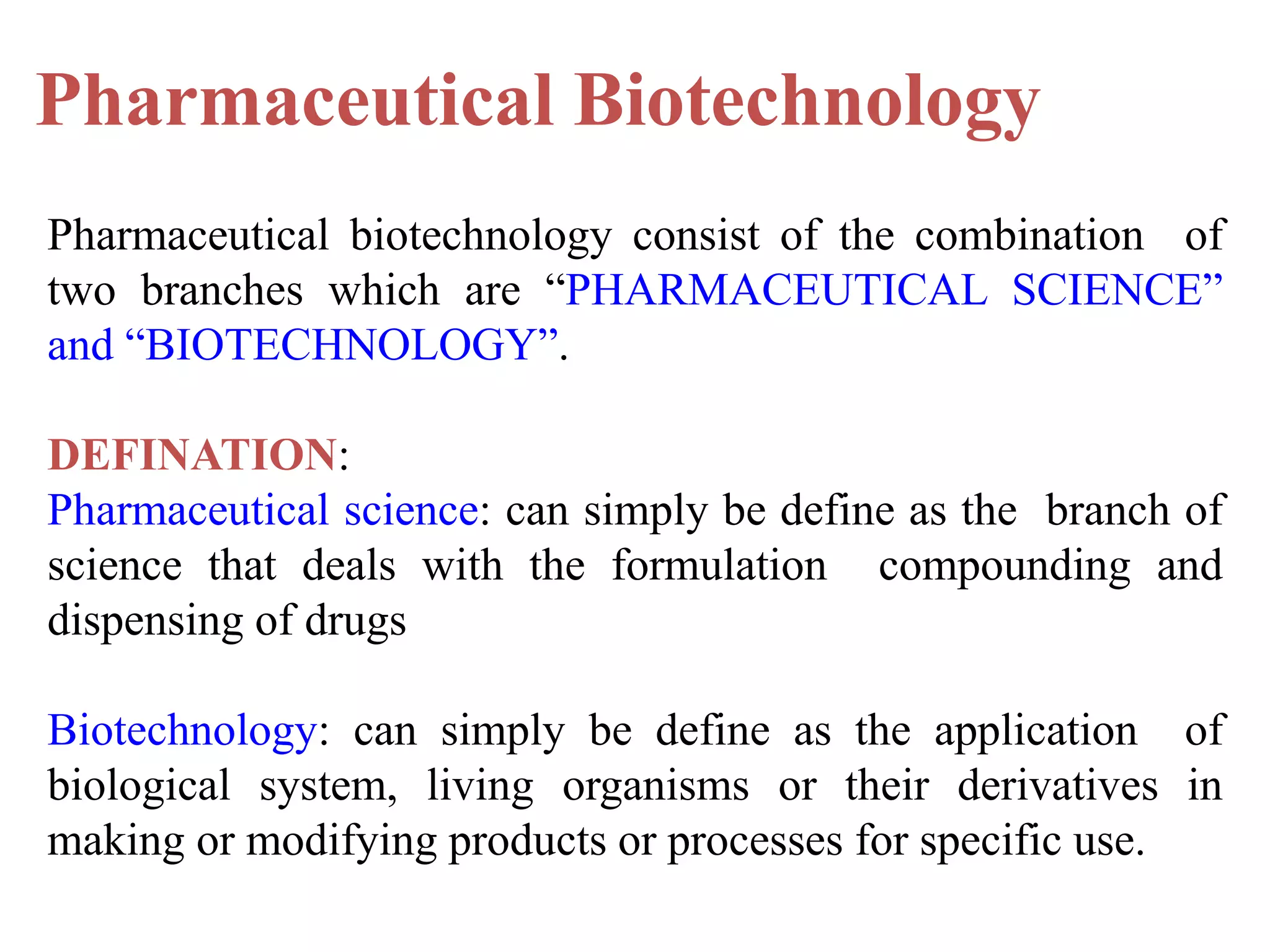 Introduction to biotechnology | PDF