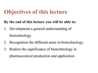 Introduction to biotechnology | PDF