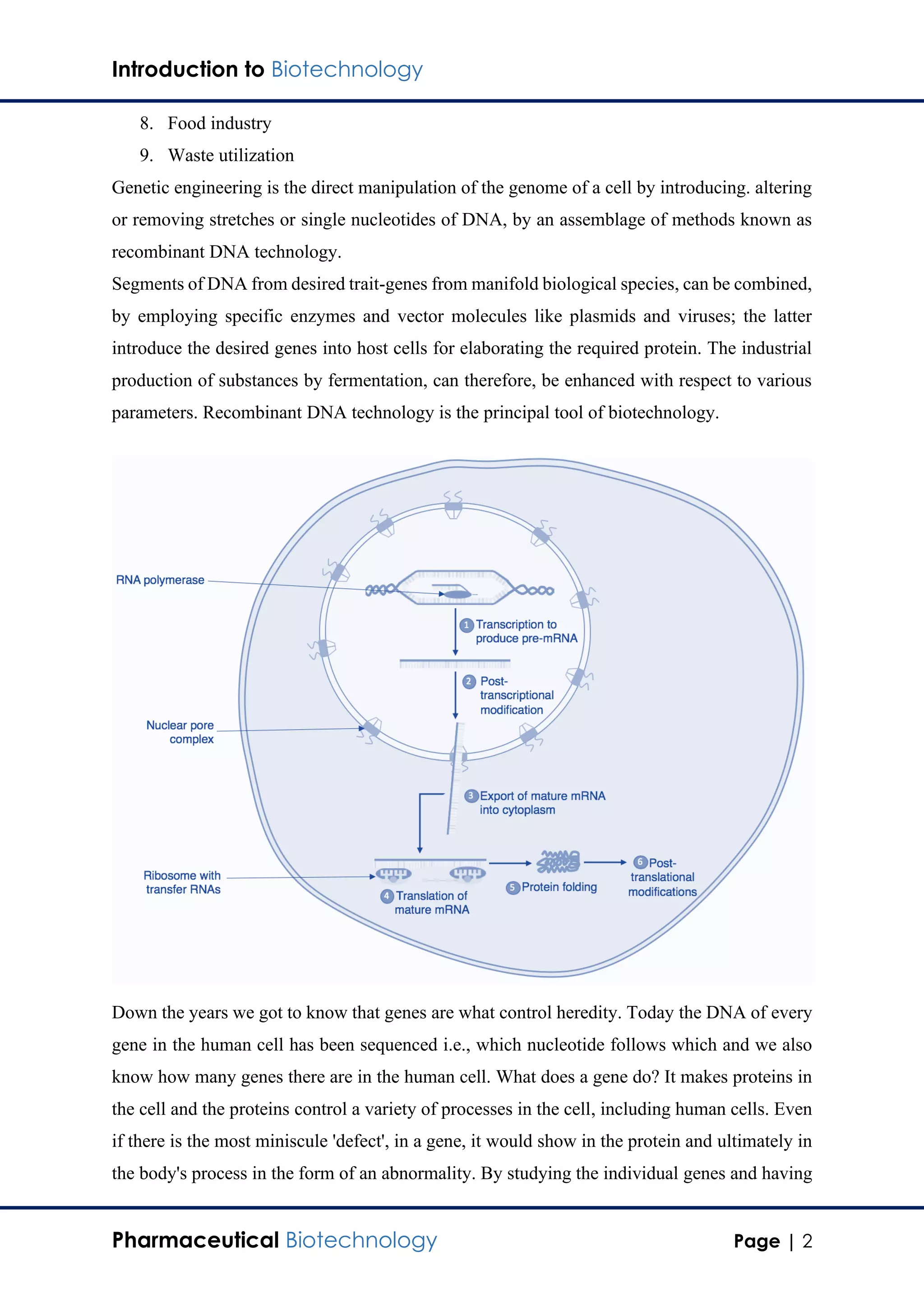 Introduction to Biotechnology.pdf | Biotech and Biomedical Industry ...