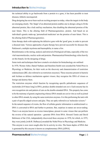 Introduction to Biotechnology.pdf | Biotech and Biomedical Industry ...