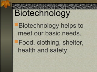Introduction to Biotechnology.pptnbvghjfjhj | PPT