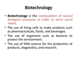 Introduction to biotechnology, genetic engineering and rDNA technology (1).pptx