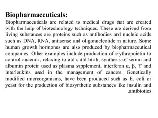 Introduction to biotechnology, genetic engineering and rDNA technology ...