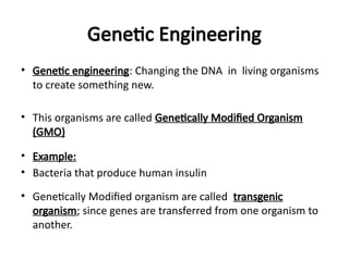 Introduction to biotechnology, genetic engineering and rDNA technology ...