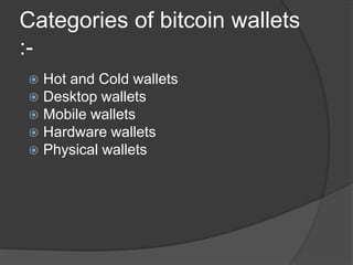 Introduction to bitcoin | PPTX