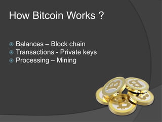 Introduction to bitcoin | PPTX