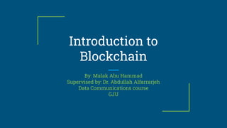 Introduction to Blockchain | PDF