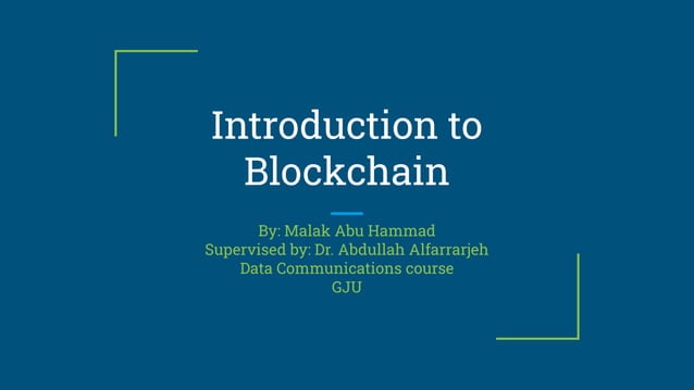 Introduction to Blockchain | PDF | Databases | Computer Software and Applications