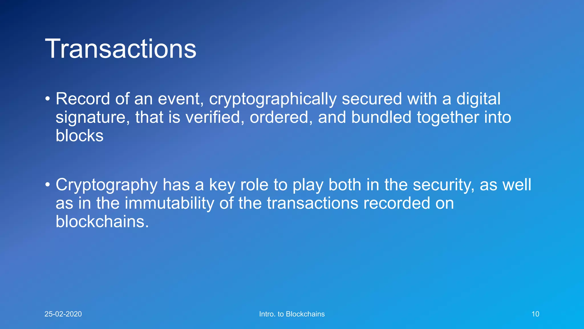 Introduction To Blockchains Ppt