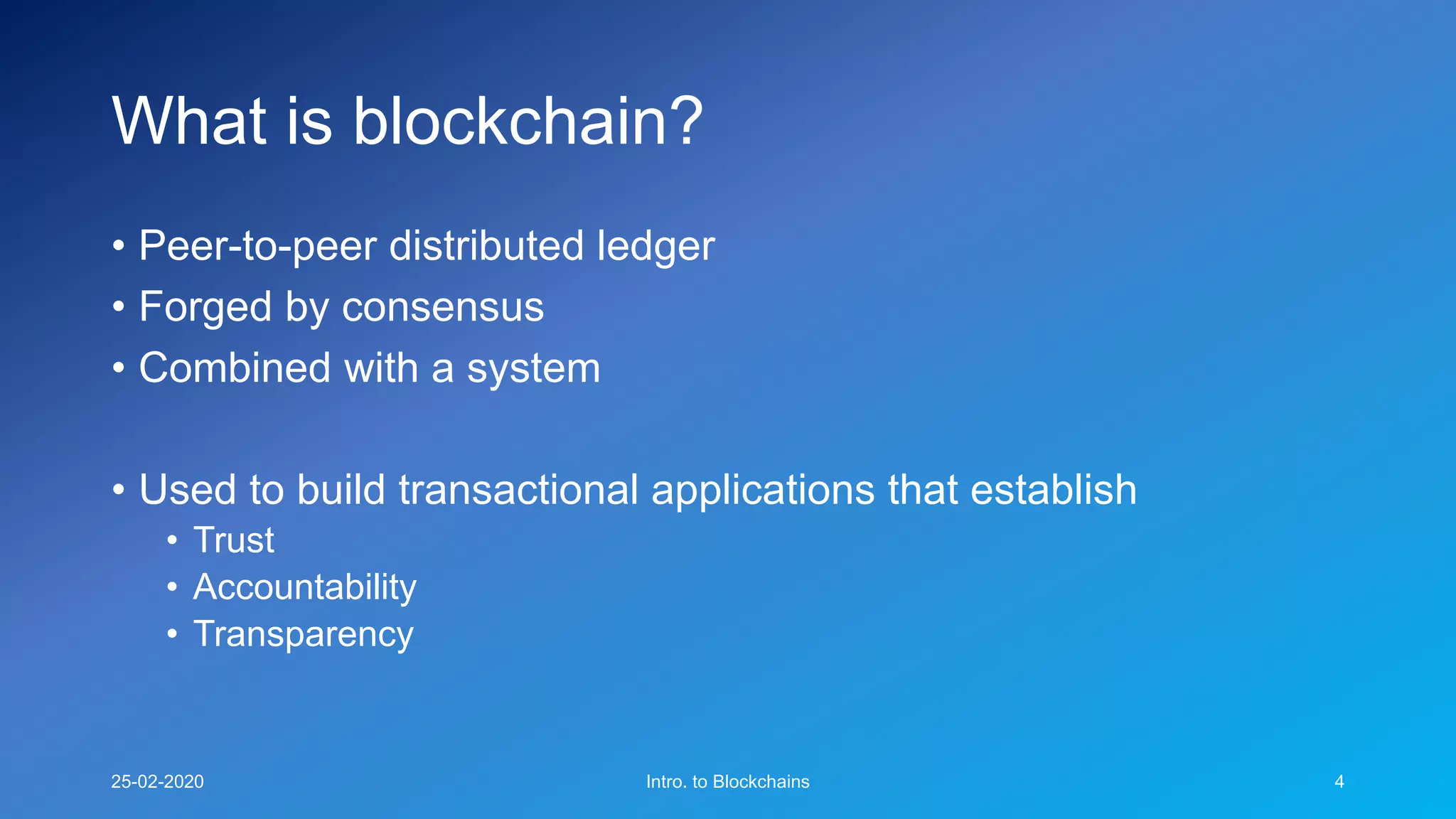 Introduction To Blockchains Ppt