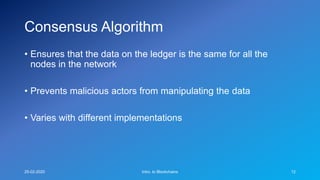 Introduction to blockchains | PPT