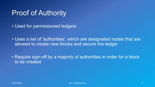 Introduction to blockchains | PPT