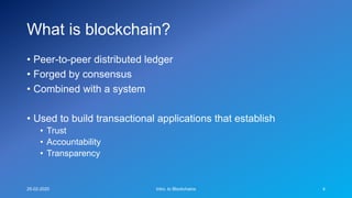 Introduction to blockchains | PPT