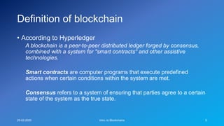 Introduction to blockchains | PPT