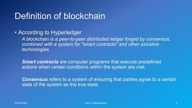 Introduction To Blockchains Ppt