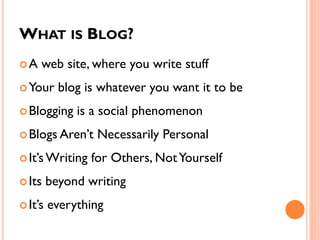 Introduction to blog | PDF