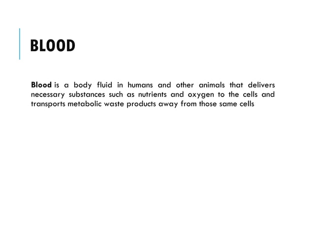 introduction to blood and Phlebotomy.ppt | First Aid | Injuries