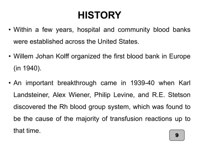 Introduction to blood transfusion | PPT