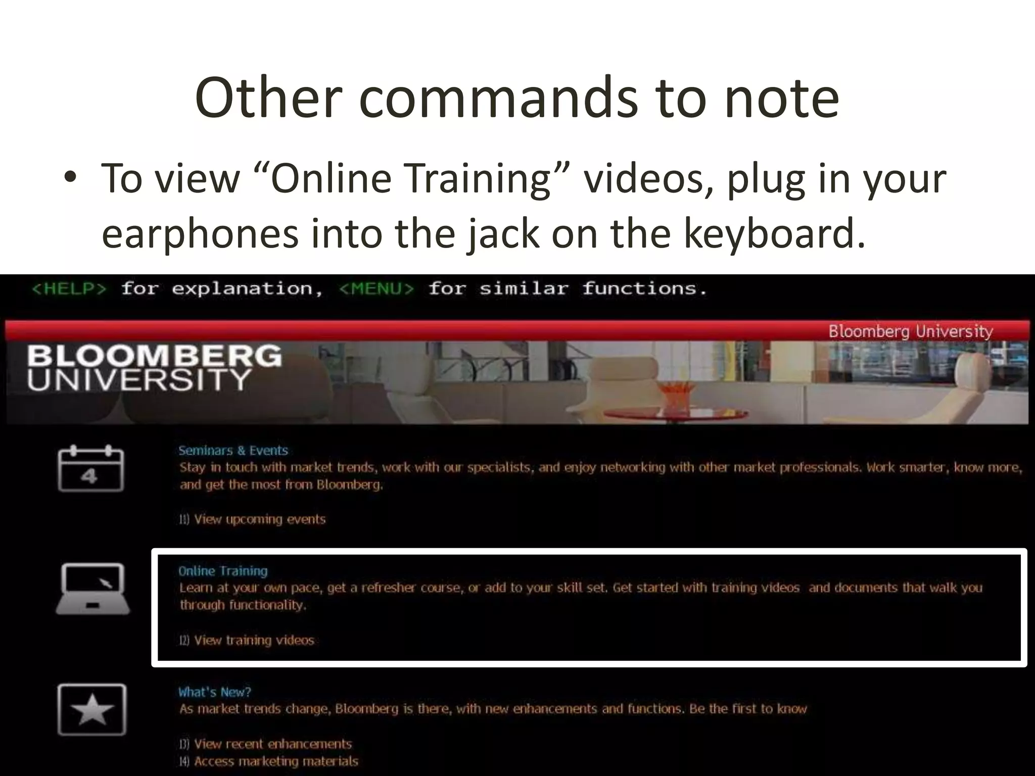 Introduction to Bloomberg | PPTX