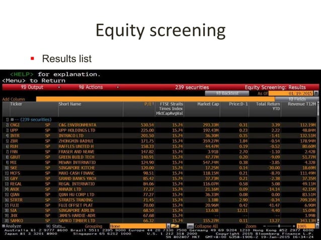 Introduction to Bloomberg | PPTX | Business Accounting & Finance | Business