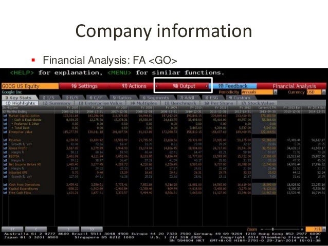 Introduction to Bloomberg