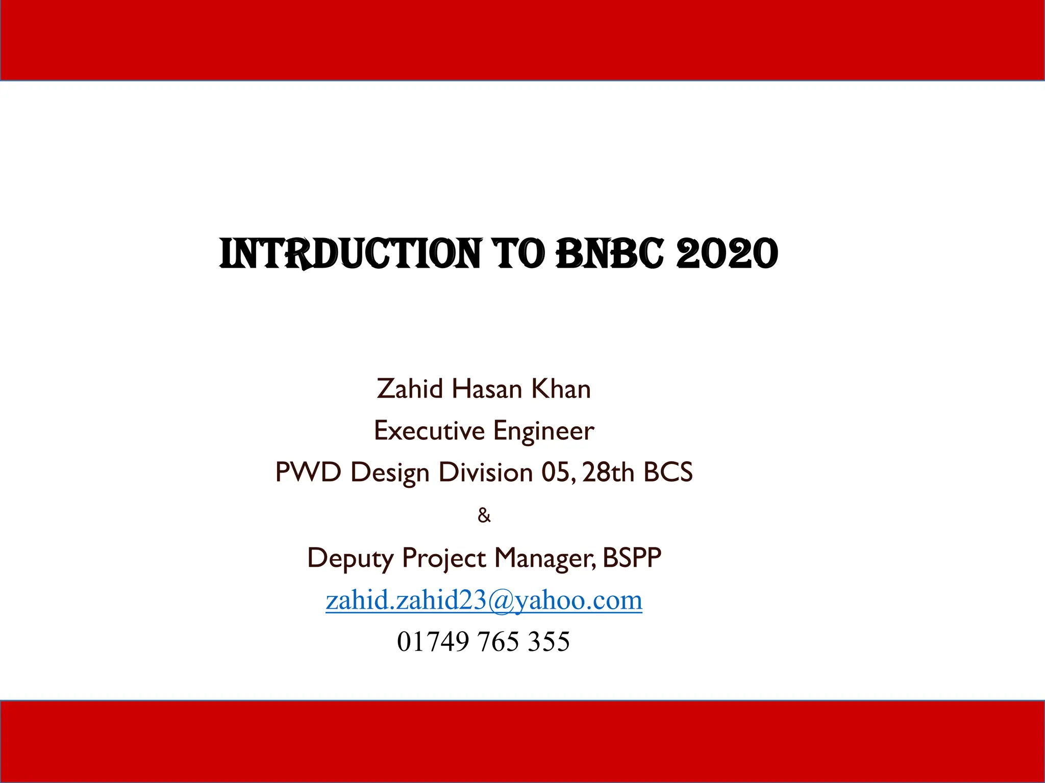 Introduction to BNBC and details of BNBC2020.pdf | Civil Engineering Industry | Industries