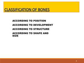 INTRODUCTION TO BONES.ppt general anatomy mbbs | PPT