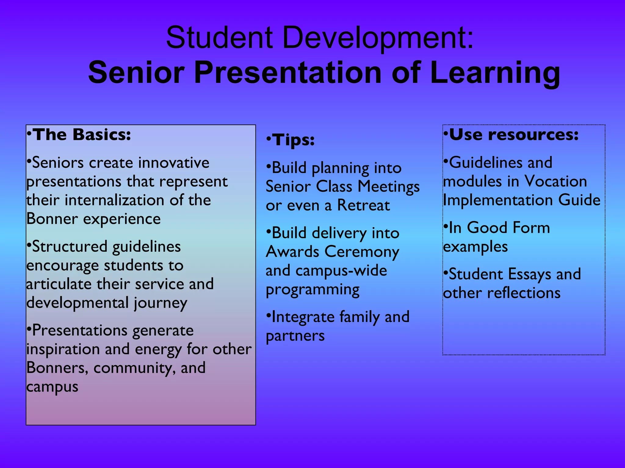 Introduction To Bonner | PPT | Undergraduate Education | College Education