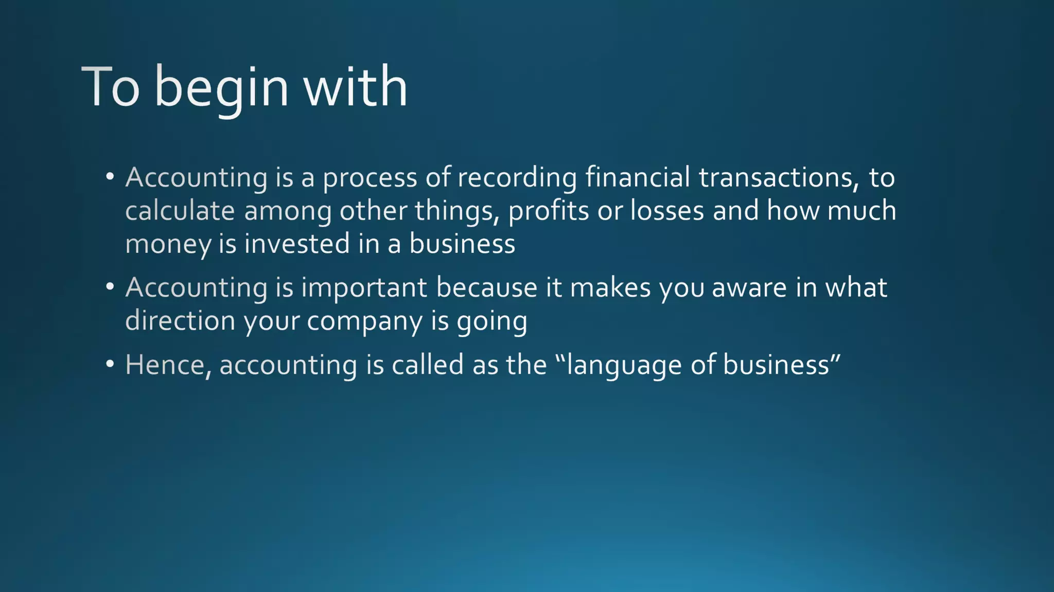Introduction to bookkeeping and accounting 1 slideshare | PPT