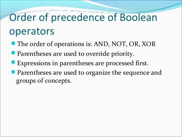 Introduction To Boolean Algebra