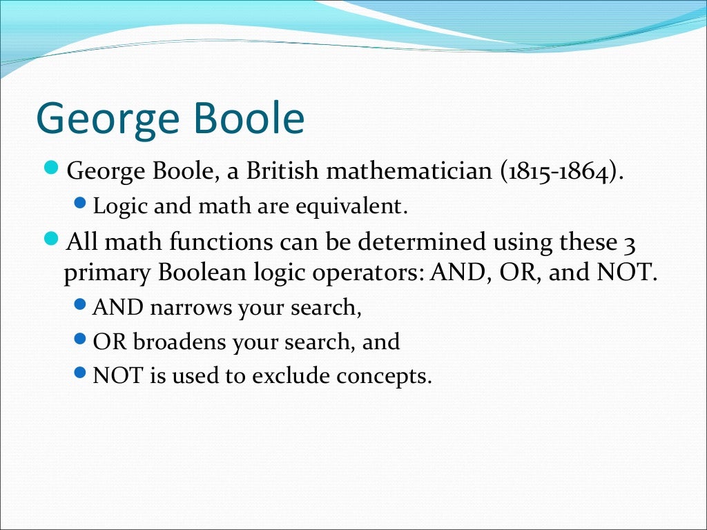 Introduction To Boolean Algebra
