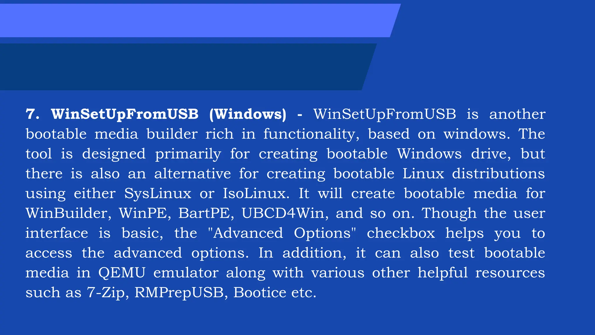Introduction to bootable drive......pptx | Operating Systems | Computer Software and Applications