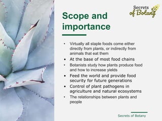 Introduction to botany | PPTX