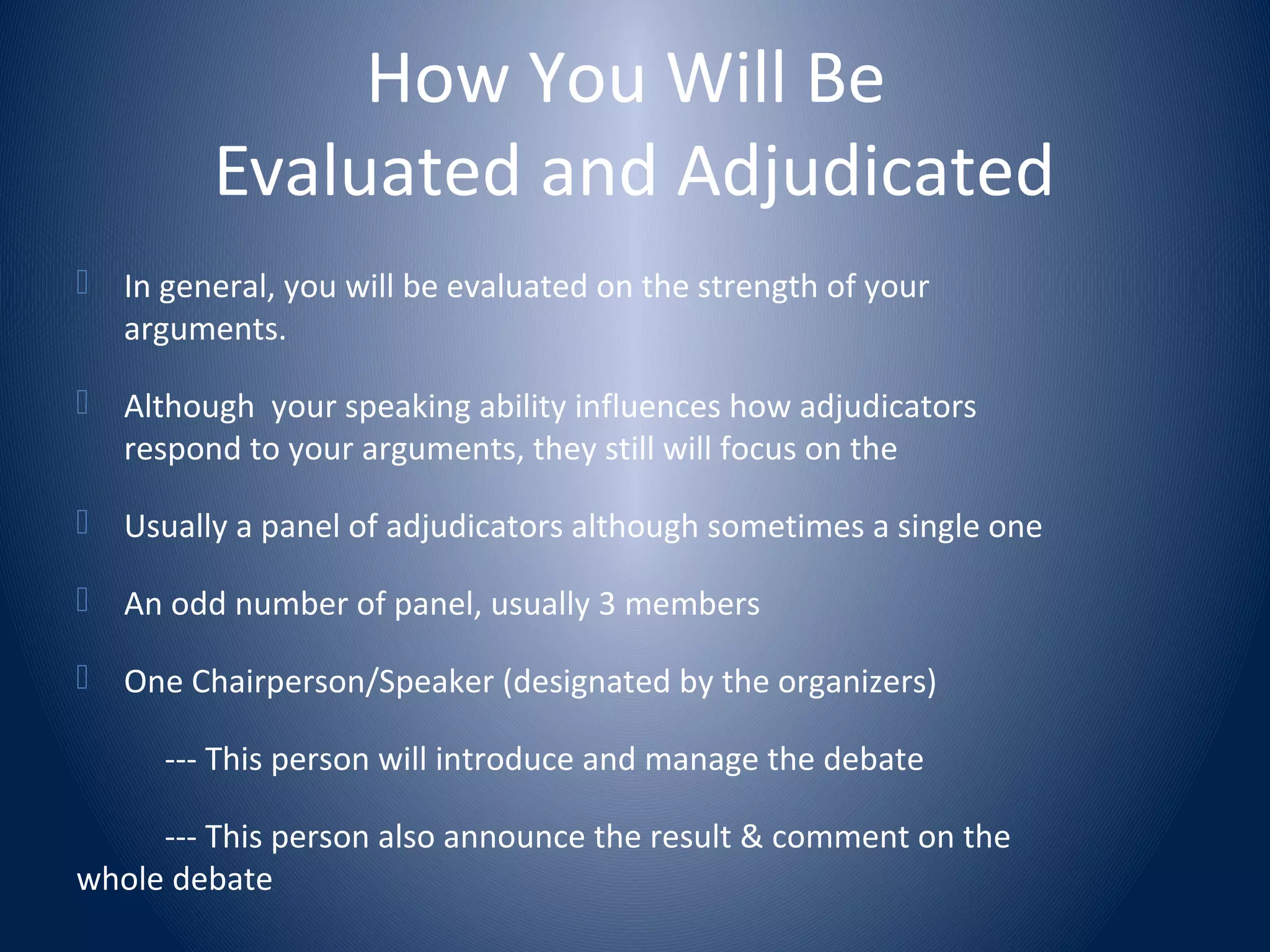 Introduction to BP debate | PPT